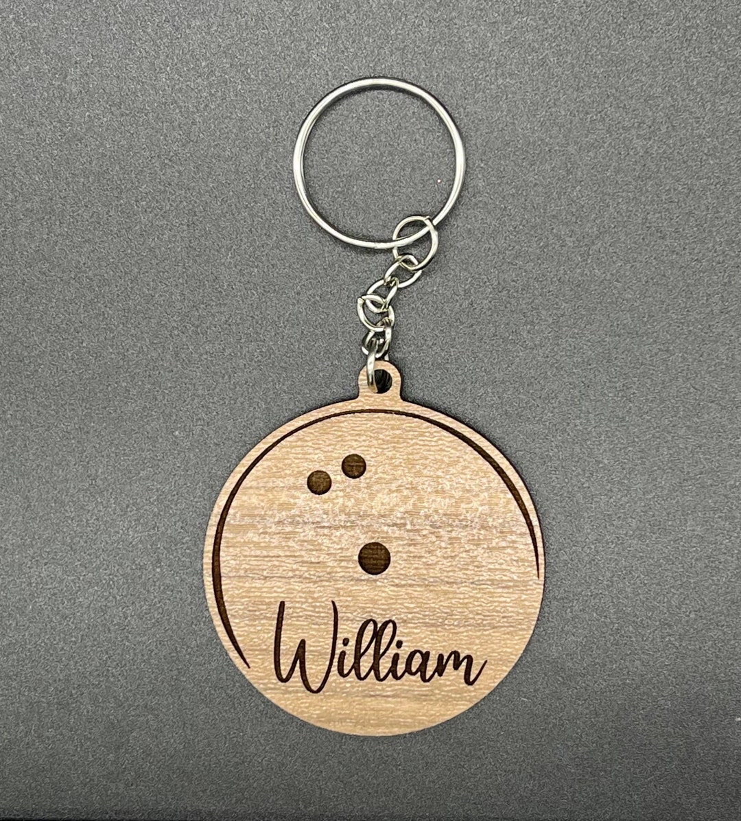 Personalized Bowling Ball Keychain - Etsy