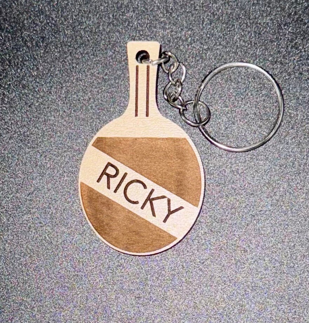 Personalized Ping Pong Paddle Keychain - Etsy