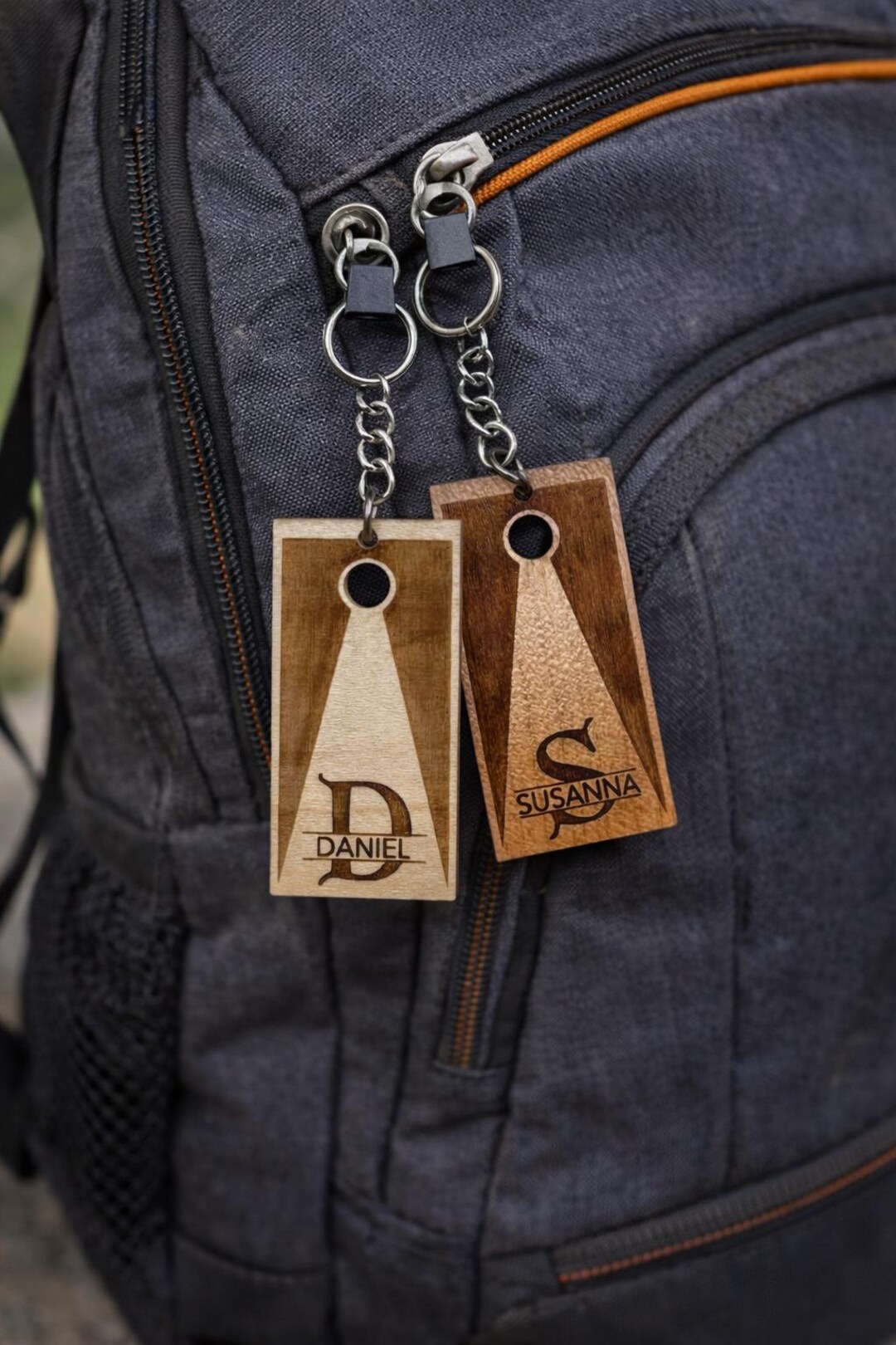 Set of 2 Personalized Cornhole Keychain Design 2 | Bag Tag, Laser ...