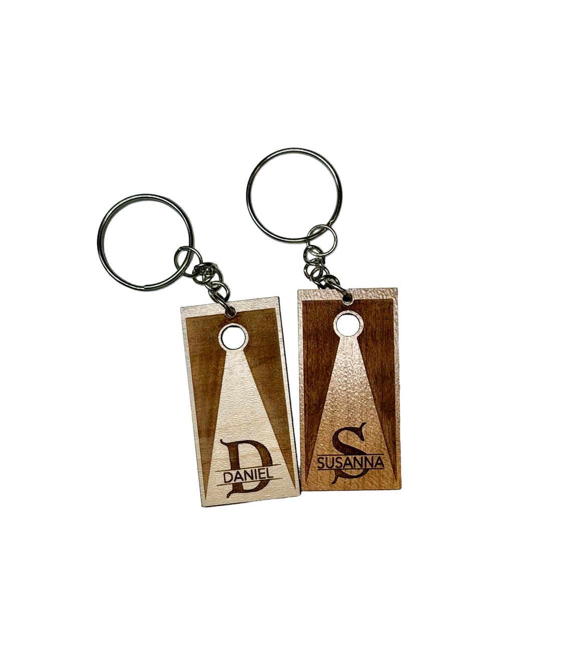 Set of 2 Personalized Cornhole Keychain Design 2 | Bag Tag, Laser ...