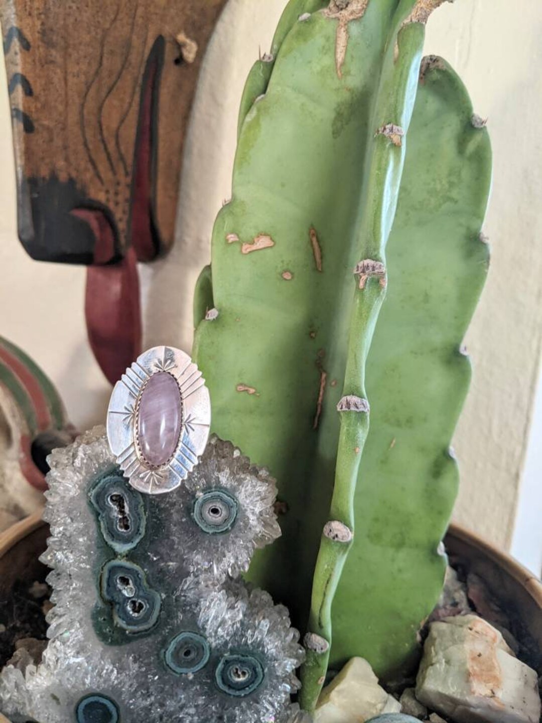 Vintage Native American Rose Quartz Sterling Silver Shield - Etsy España
