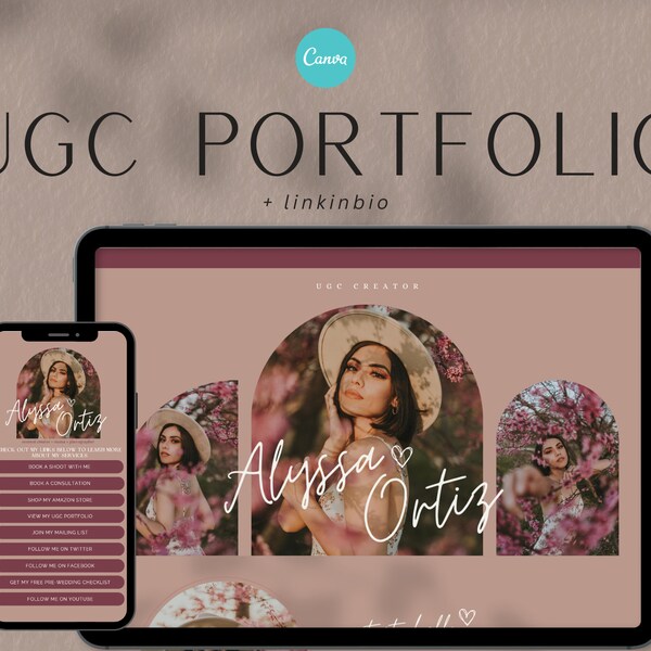 Micro Influencer Portfolio Template - Etsy