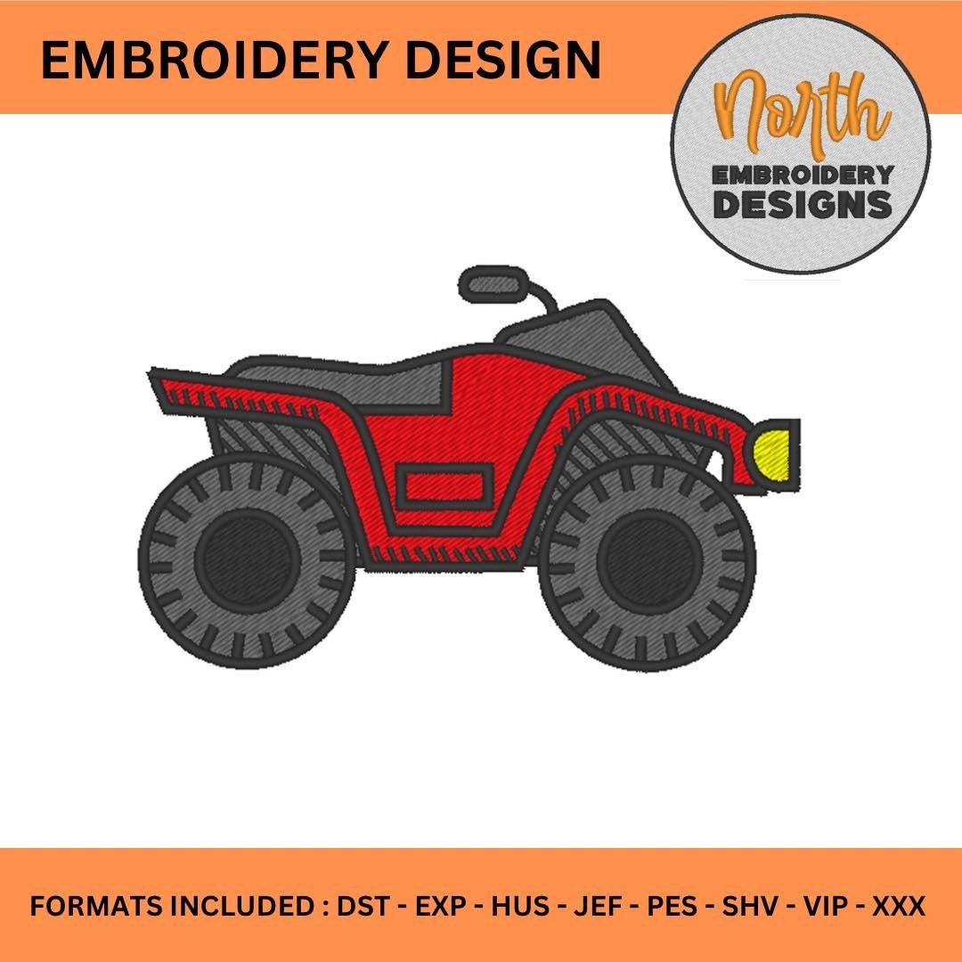 ATV - 4x4 Quad Embroidery Design - Etsy