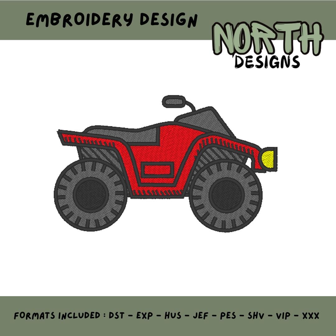 ATV - 4x4 Quad Embroidery Design - Etsy