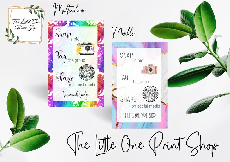 QR Code Snap Tag and Share Cards. 8.5cm X 5.5cm One Side QR - Etsy UK