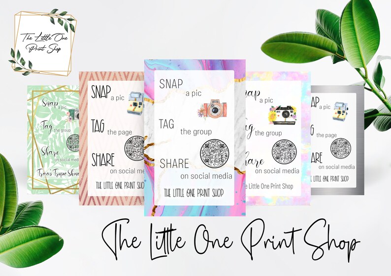 QR Code Snap Tag and Share Cards. 8.5cm X 5.5cm One Side QR - Etsy UK