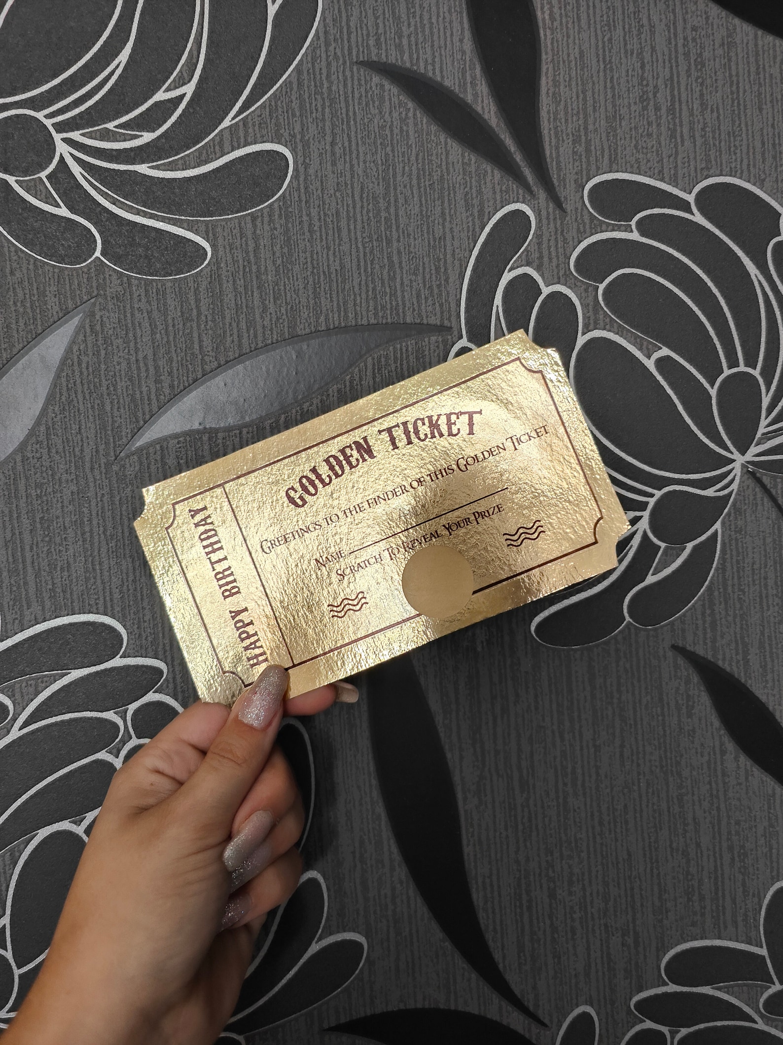 Golden Ticket Scratch Card Surprise Reveal for - Etsy