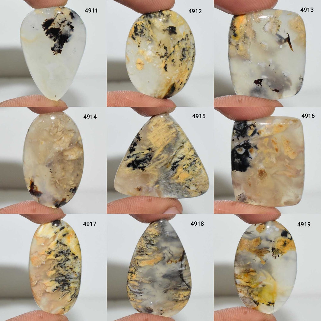 Marvelous Designer Dendrite Tiger Agate Cabochon, Dendrite Tiger Loose ...