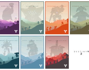 Destiny Raid Collection Destiny 1 and 2 Complete Set | Etsy
