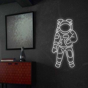 Astronaut Custom Neon Sign LED ART for Home Neon, Neon Space Gifts - Etsy
