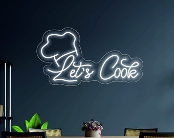 Lets Cook Neon Sign - Etsy