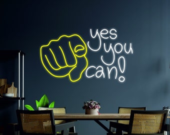 Inspirational Neon Quotes - Etsy