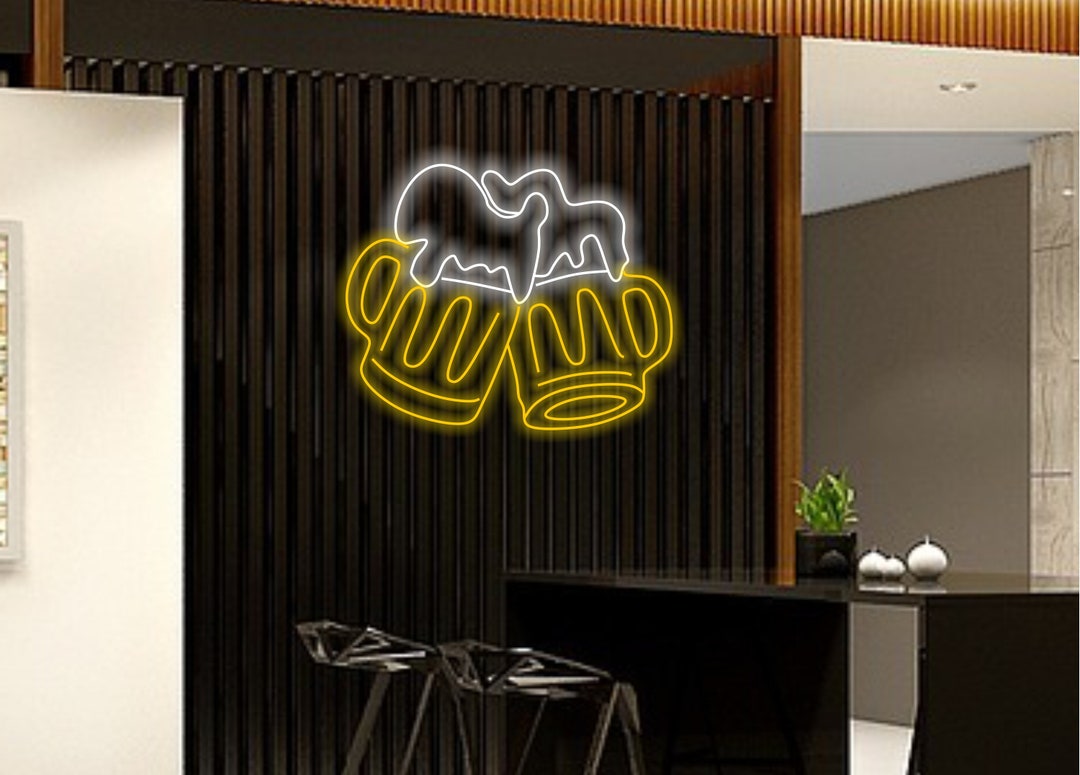 Beer Neon Sign, Beer Mug Neon Sign, Beer Stein Neon Sign,bar Wall Decor ...