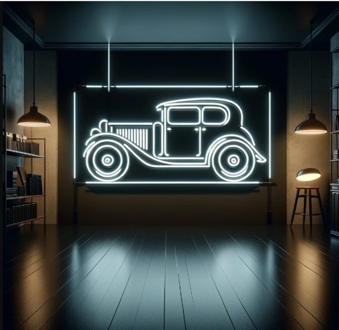 Car Neon Sign, Retro Car Neon Sign, Sport Car Neon Sign, Avto Neon Sign ...