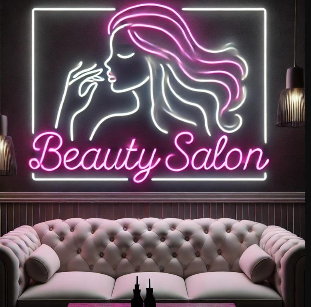 Neon Sign for Beauty Salon, Neon Sign for Beauty Salon, Women Salon ...
