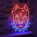 Dog Neon Sign, Bulldog Pet Neon Sign, Pitbull Neon Sign, Home Decor Pet ...