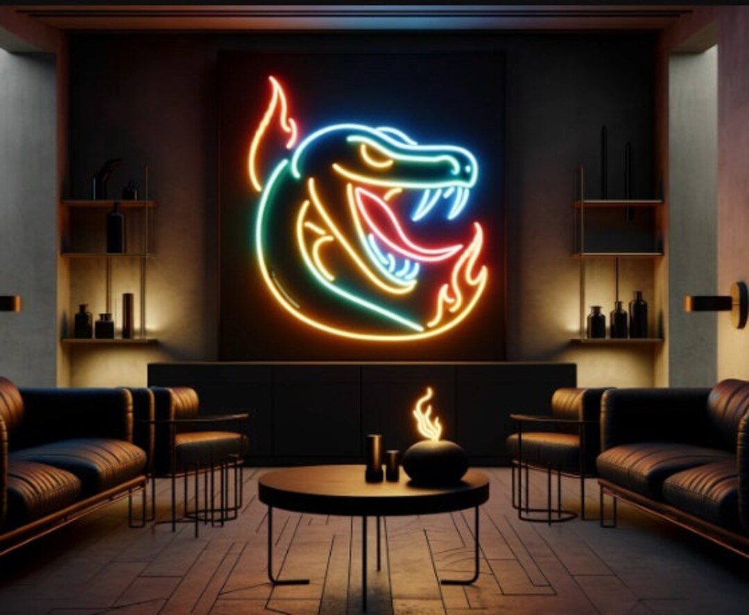Snake Head Neon Sign, Neon Snake Head Light, Snake Head Neon Light ...