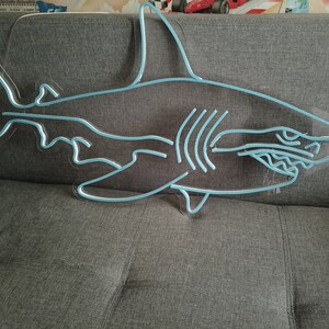 Shark Neon Sign, Shark - LED Neon Light, Ocean Shark Neon Sign, Shark ...