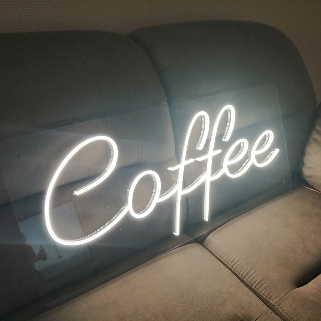 Coffee Neon Sign, Custom Coffee Neon Sign, Neon Coffee Lettering ...