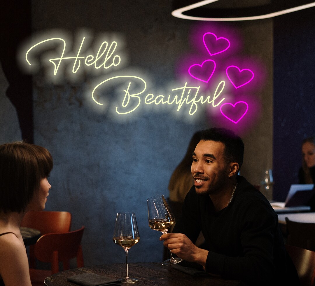 Neon Sign Hello Beautiful, Hello Beautiful Led Light Sign, Hello ...
