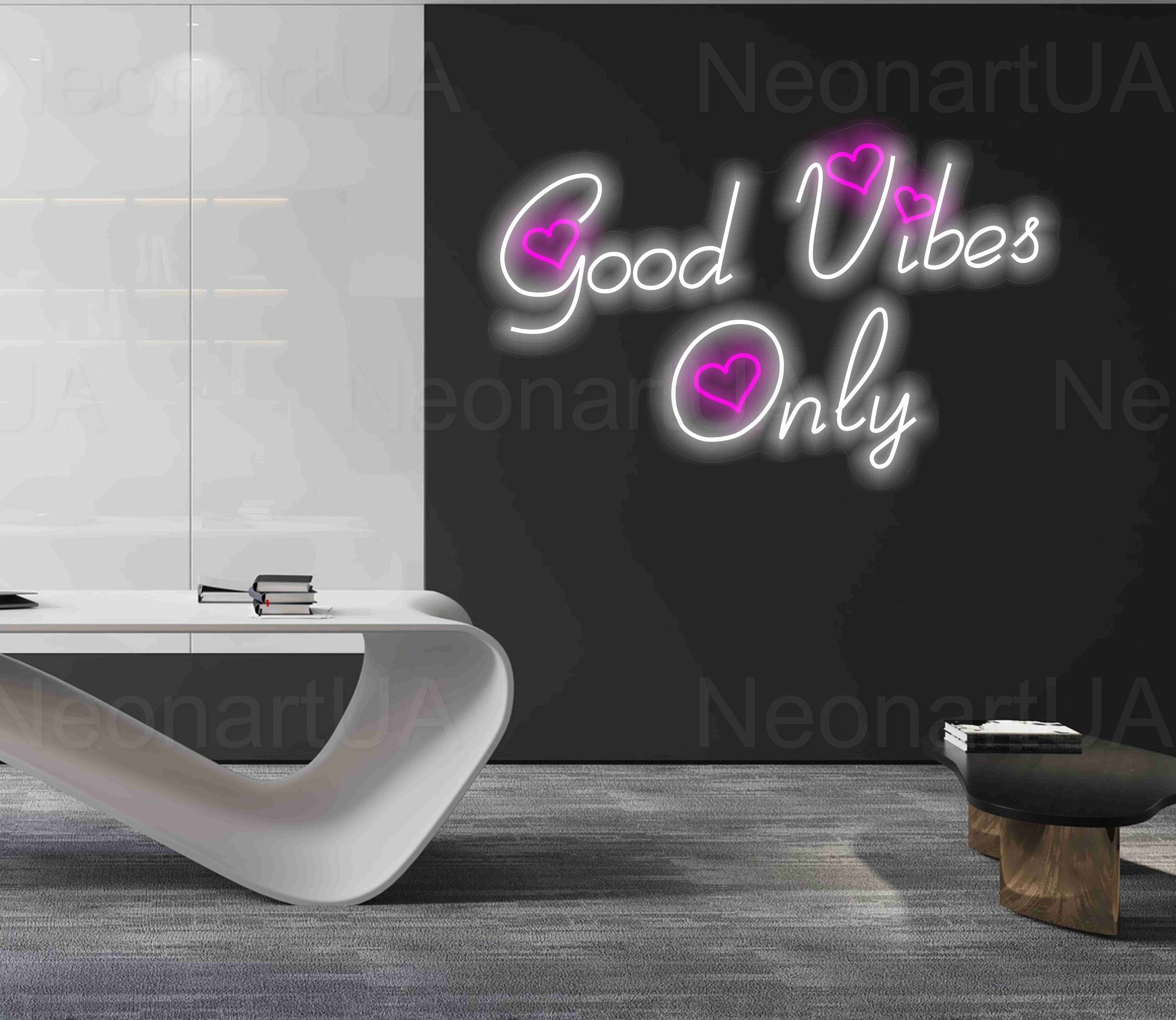 Good Vibes Only Neon Sign, Good Vibes Only Led Light, Neon Sign, Custom ...