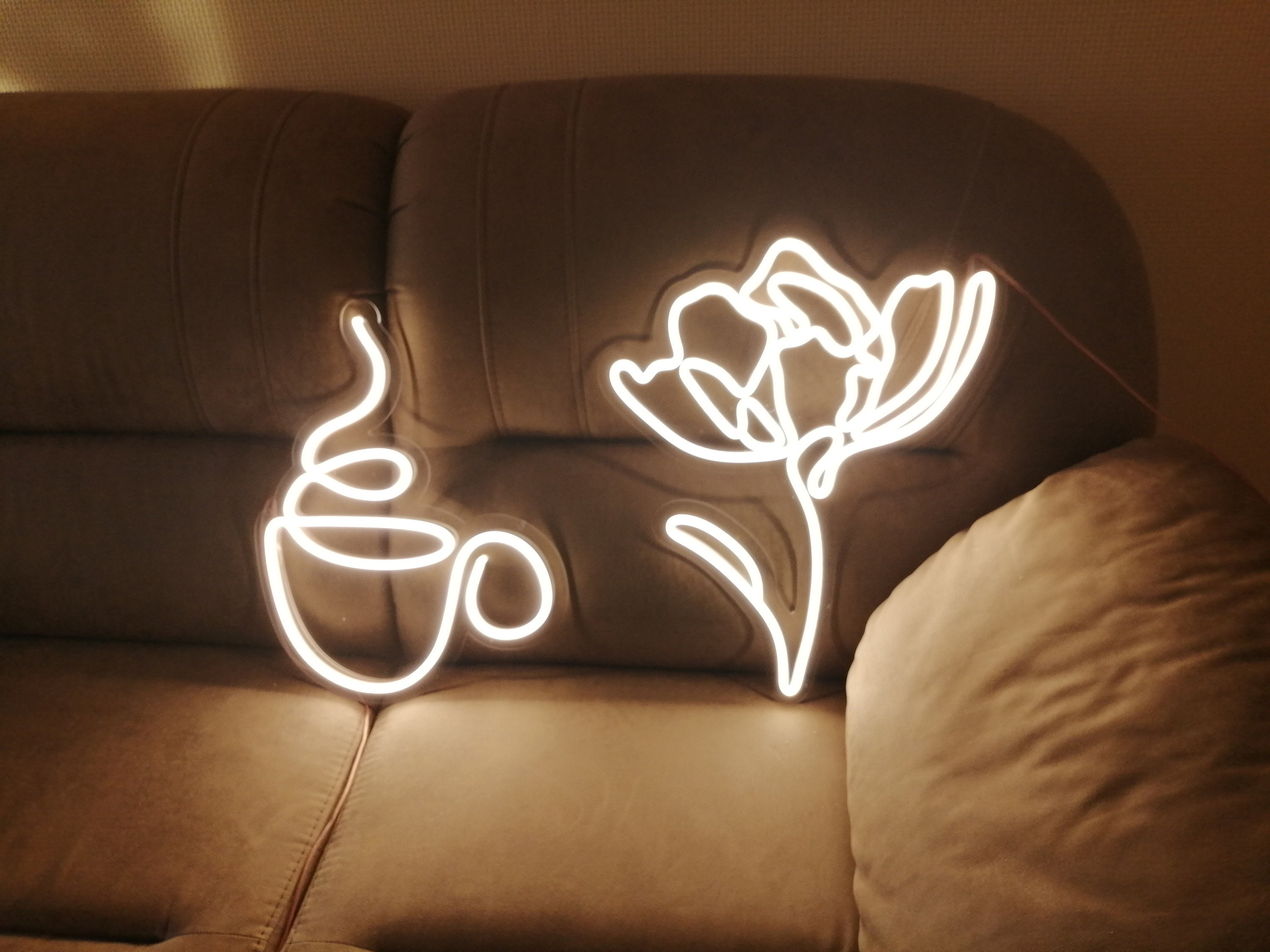 Flower Neon Sign Neon Sign Bedroom Flower Led Sign Led - Etsy
