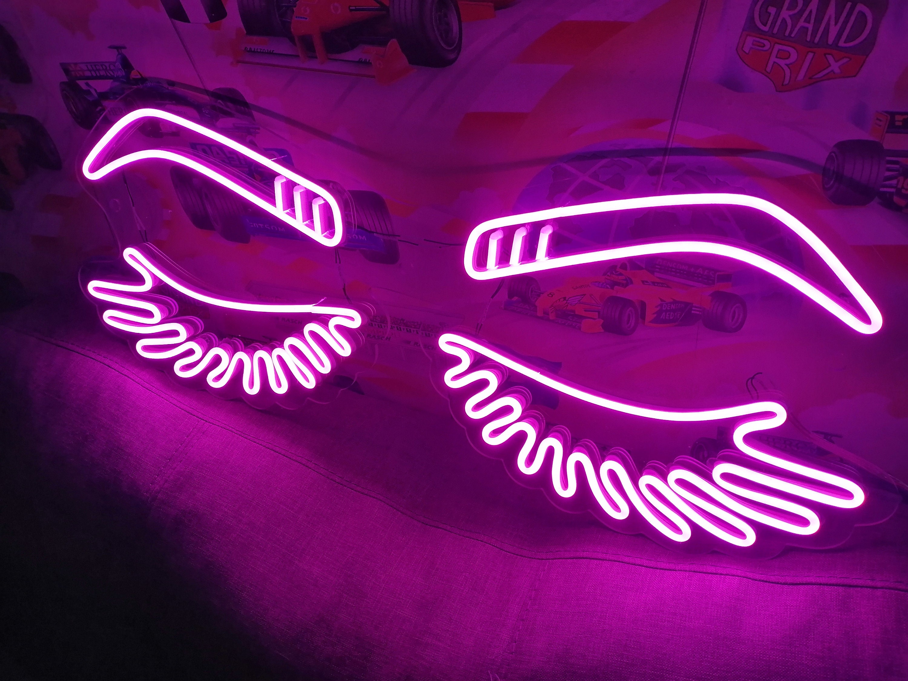 Eyelashes Led Neon Sign Beauty Salon Sign Custom Neon Sign - Etsy