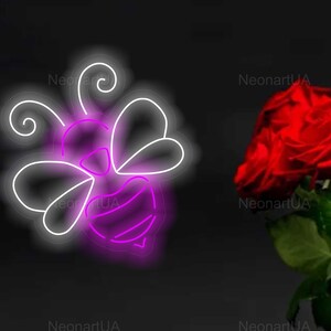 Bee Neon Sign, Bee - LED Neon Sign, Neon Signs Bee Shaped, Gift Neon ...