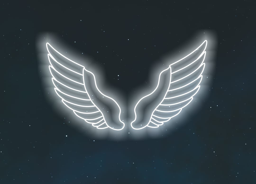 Angel Wings Neon Sign, Angel Wings Illuminated Sign, Neon Wing Sign ...