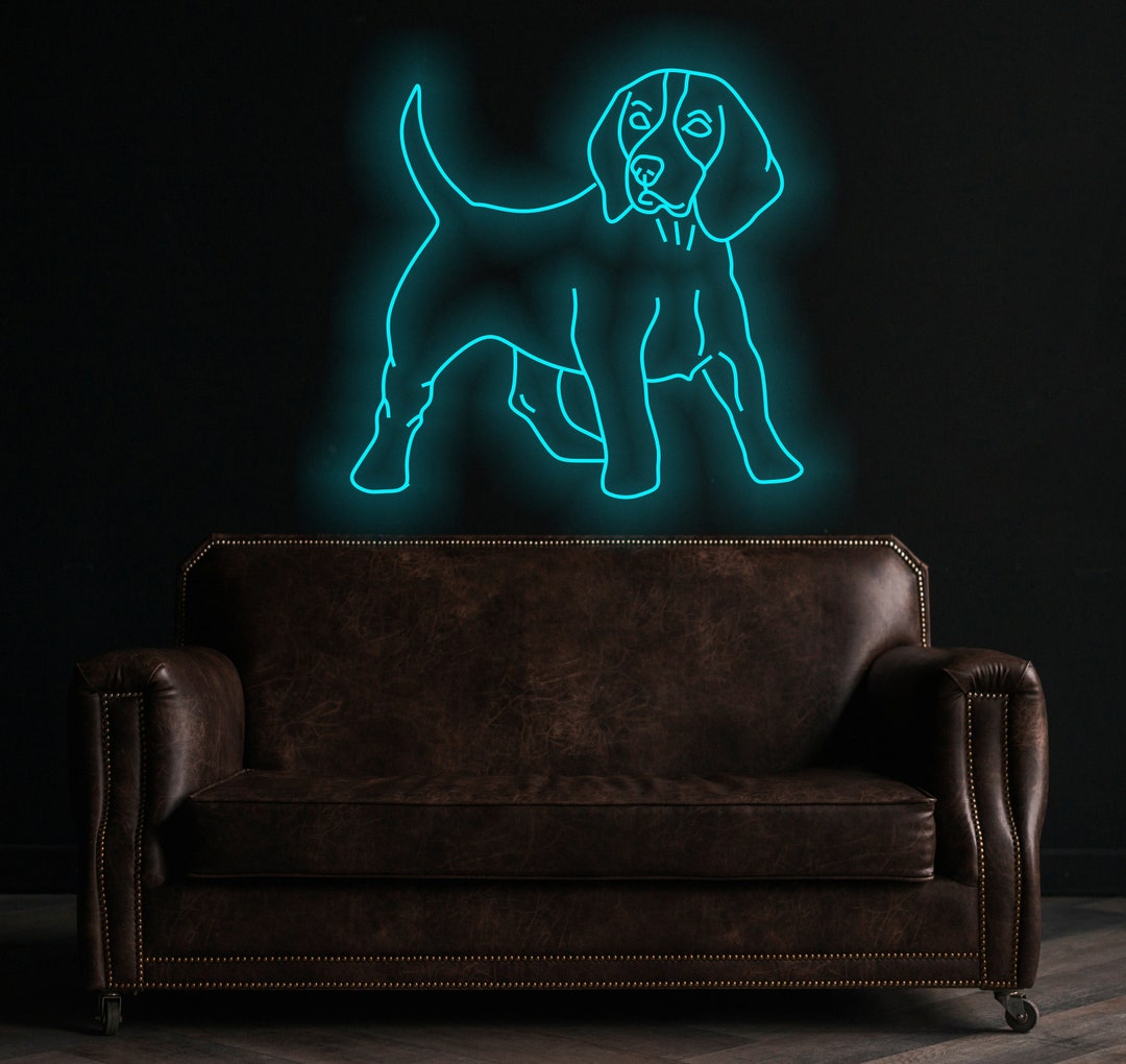 Dog Beagle Neon Sign, English Beagle Neon Sign, Southern Hound Neon ...
