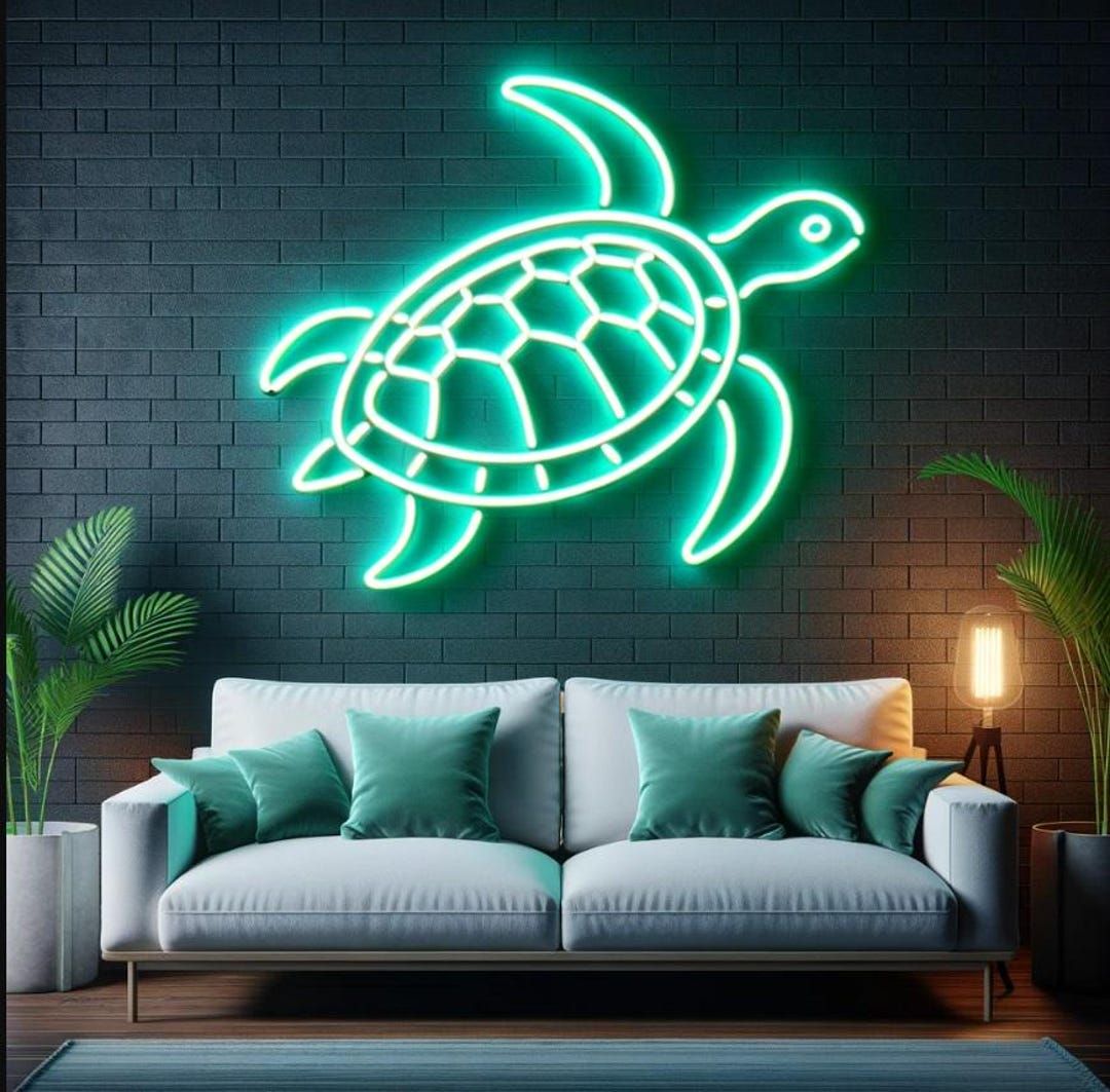 Turtle Neon Sign, Sea Turtle Neon Sign, Turtle Neon Sign,neon Turtle ...