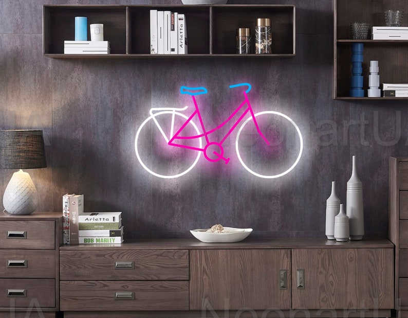 Neon Bicycle Sign, Neon Bike Sign, Bicycle Neon Lamp, Custom Neon ...