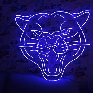 Panther LED Sign, Panther Neon Sign, Neon Panther Light, Wild Animal ...