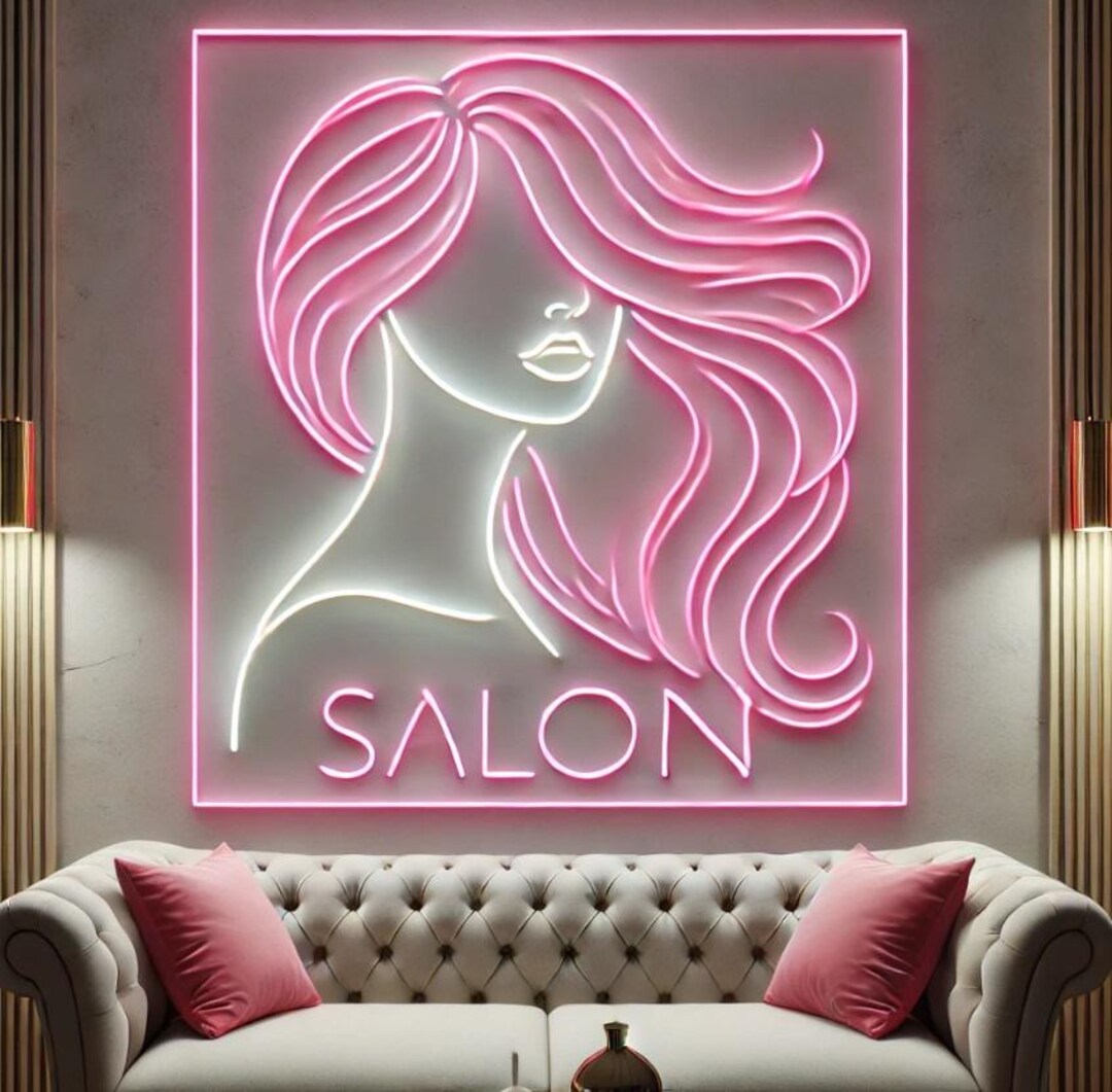 Neon Sign for Beauty Salon, Neon Sign for Beauty Salon, Women Salon ...