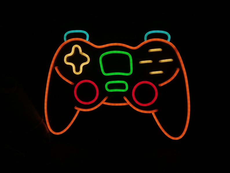 Game Controller LED Neon Sign Game Room Decor Led Sign Neon - Etsy
