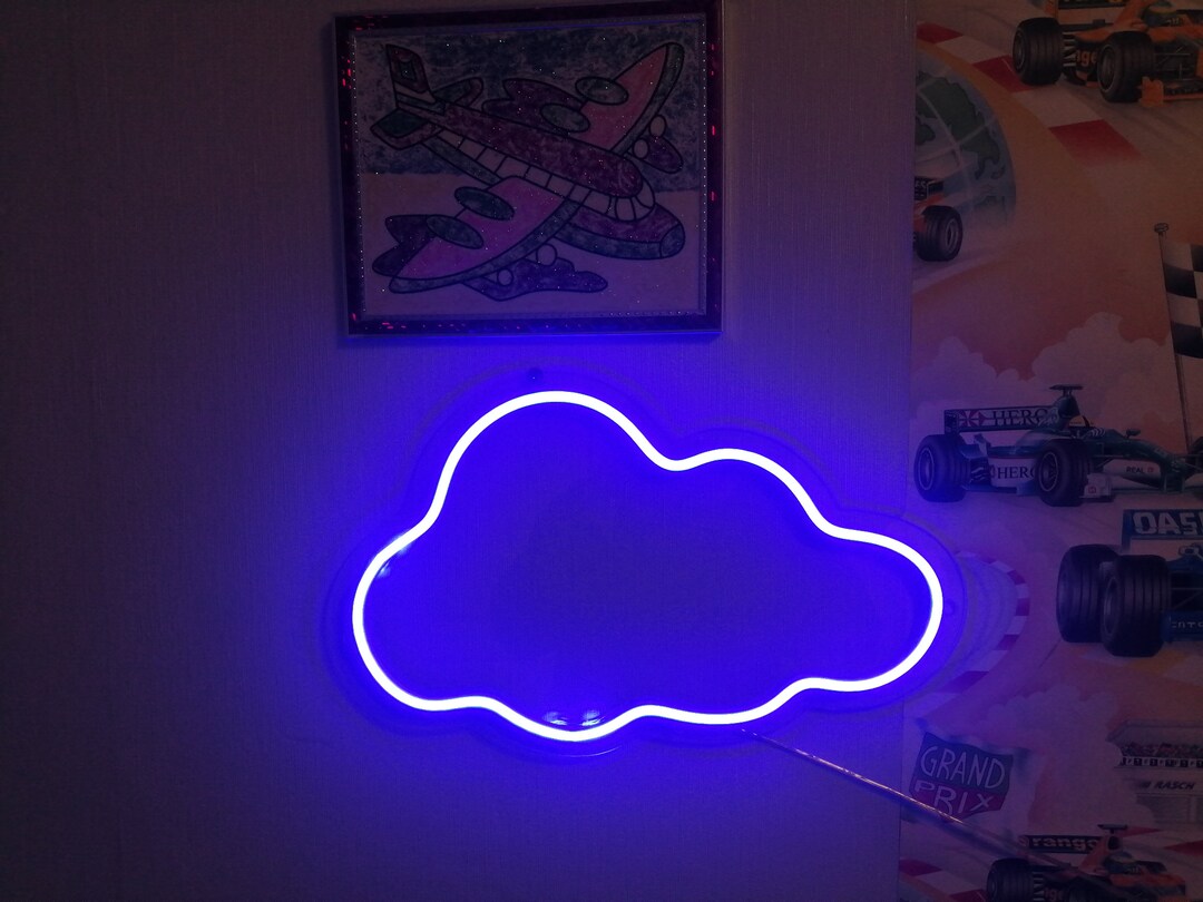 Cloud LED Neon Sign Kids Room Led Decor Kids Night Light - Etsy