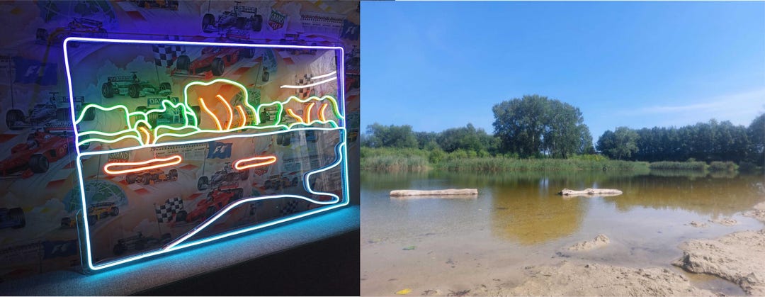 Personalized Landscape Neon Sign, Custom Neon Sign Landscape, Tailored ...