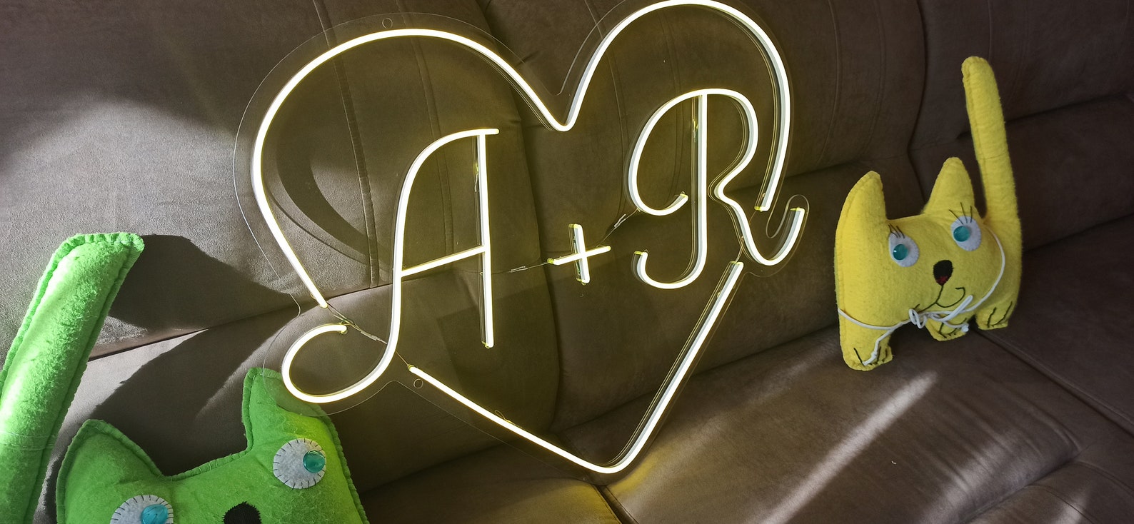Custom Initials Neon Sign LED Neon Sign Wedding Neon Sign - Etsy