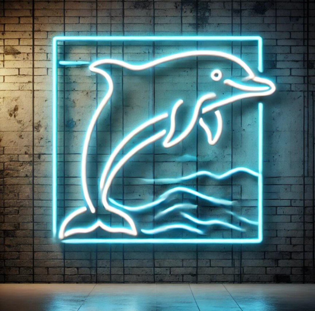 Dolphin Neon Sign, Dolphin Led Light, Neon Dolphin Light, Dolphin ...