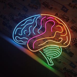 Human Brain Neon Sign, Lamp Decor for Wall Human Brain, Human Brain ...