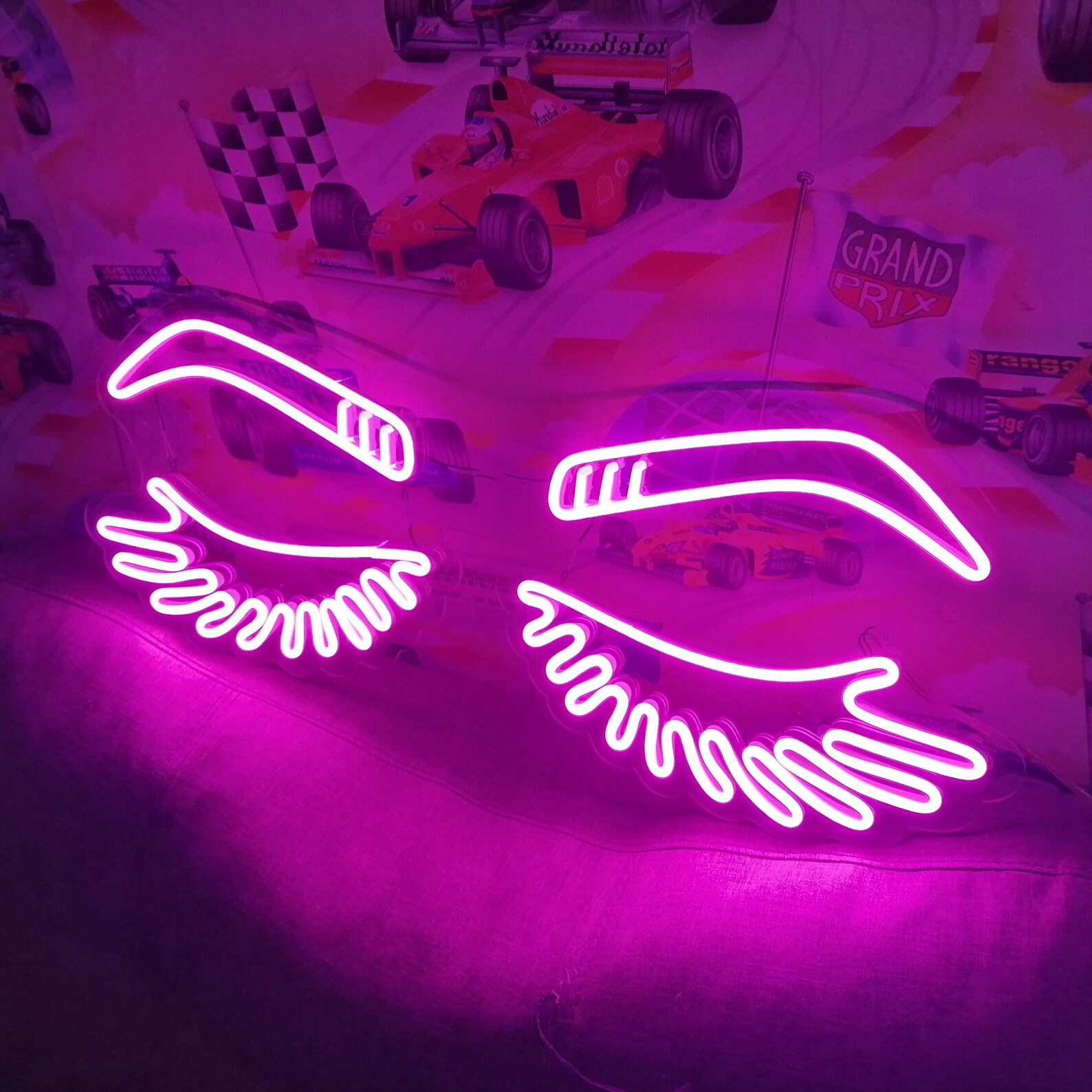Eyelashes Led Neon Sign, Beauty Salon Sign, Custom Neon Sign, Wall ...