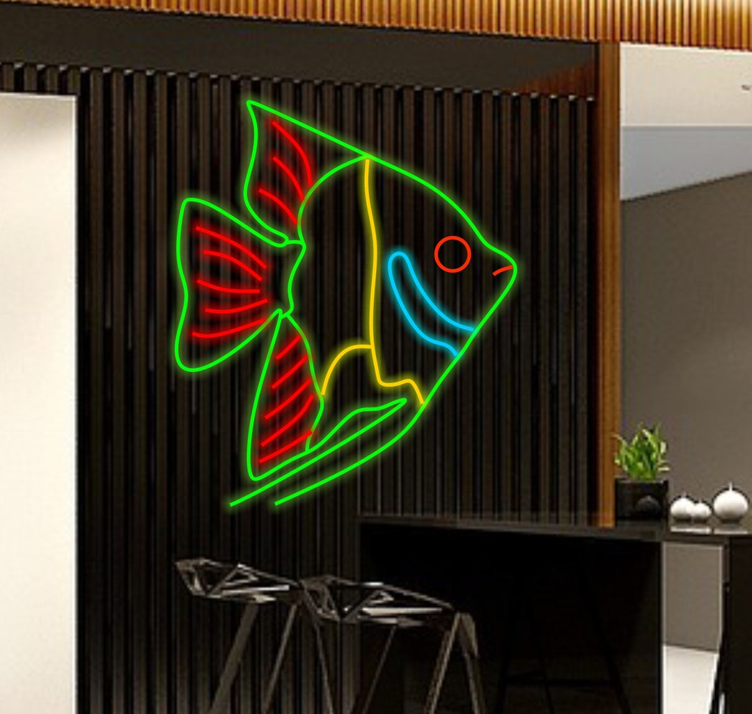 Fish Neon Sign, Tropical Fish Neon Sign, Neon Marine Fish Sign ...