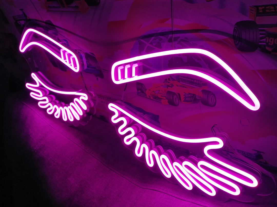 Eyelashes Led Neon Sign Beauty Salon Sign Custom Neon Sign - Etsy