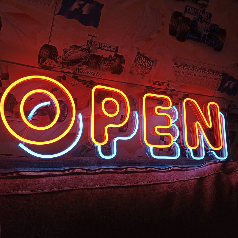 Lighted Open Sign - Etsy