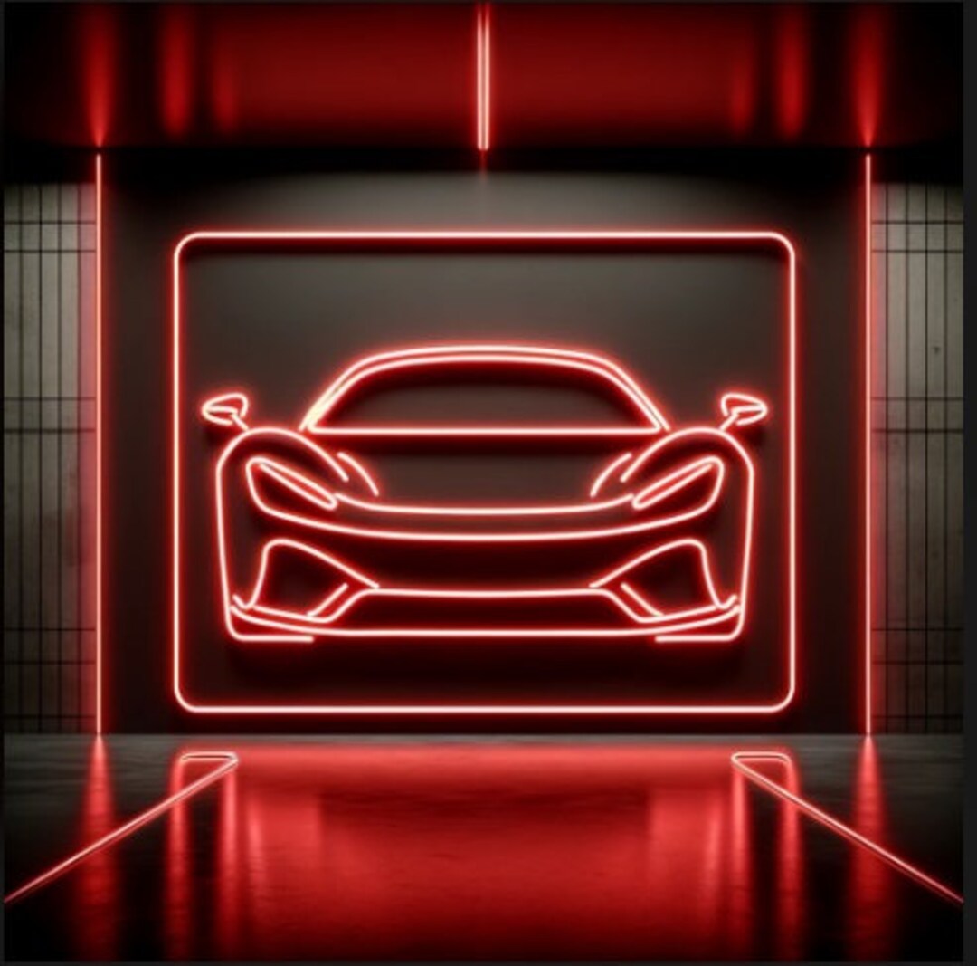 Car Neon Sign, Led Neon Sign, Auto Neon Signs, Sport Car Neon Sign ...