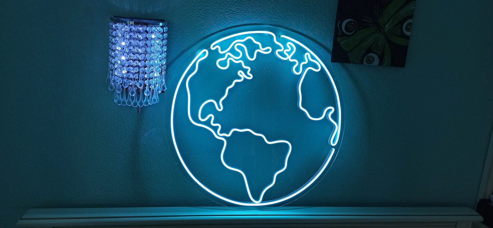 Planet Earth LED Neon Sign - Etsy