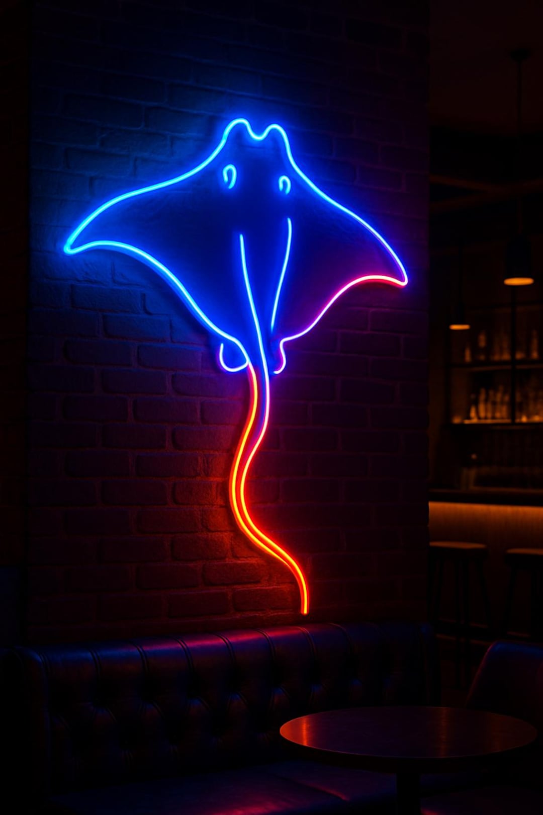 Stingray Neon Light, Fish Neon Sign, Manta Ray LED Sign, Electric Ray ...