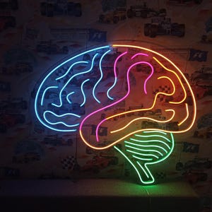 Human Brain Neon Sign, Lamp Decor for Wall Human Brain, Human Brain ...