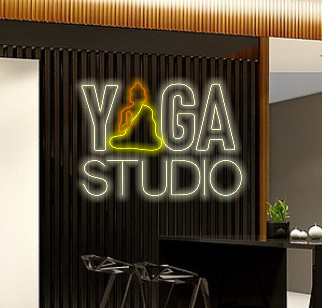 Yoga Neon Sign, Yoga Studio Neon Sign, Neon Sign for Yoga Studio, Yoga ...