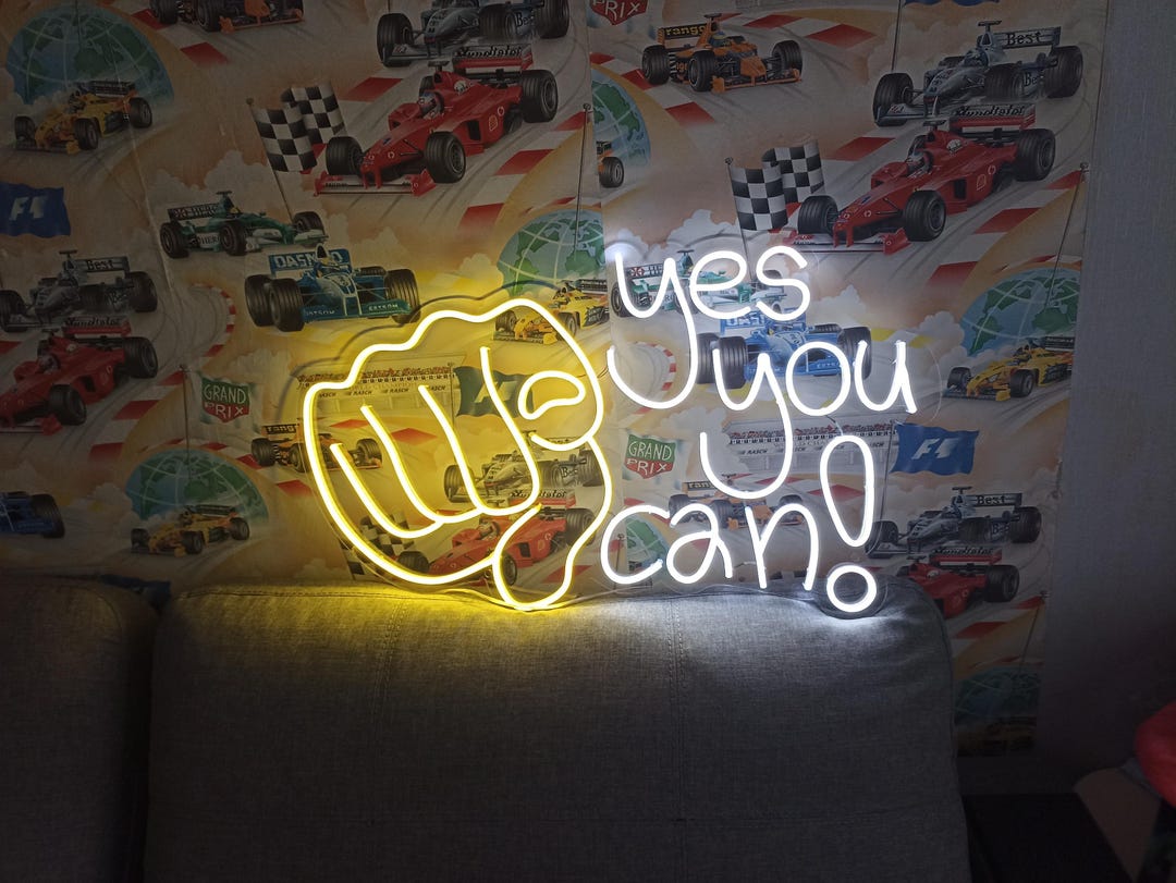 YES YOU CAN Led Neon Sign | Neon Motivational Quotes, Inspirational ...